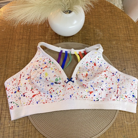 Cacique | Intimates & Sleepwear | Cacique Paint Splatter Unlined Full ...